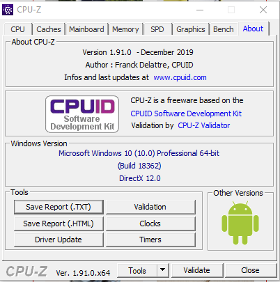 Download CPU Z | Phần mềm kiểm tra cấu hình phần cứng