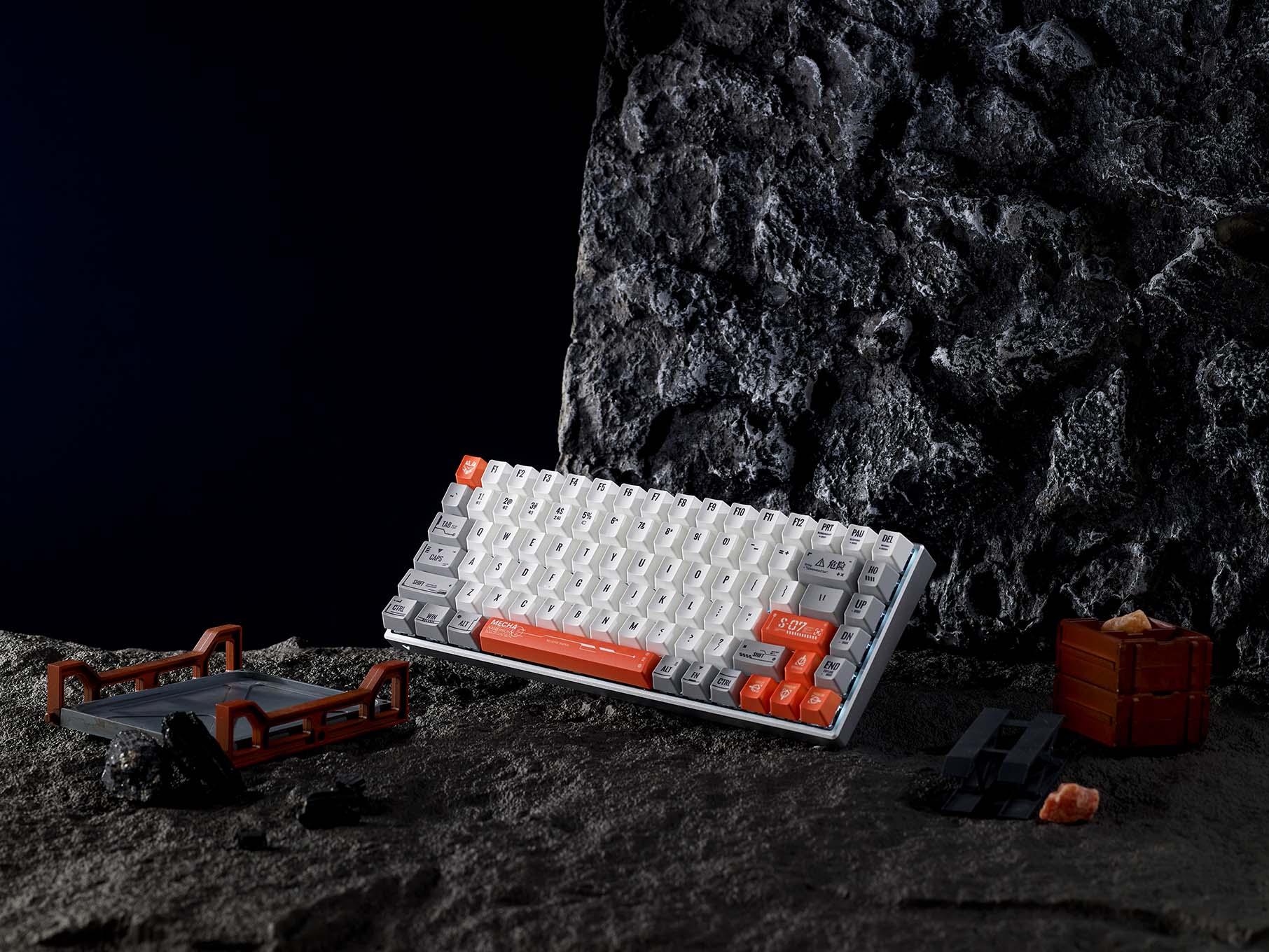 Bàn phím cơ Rapoo V700-8A Redline Edition _ White Orange (USB-C ...