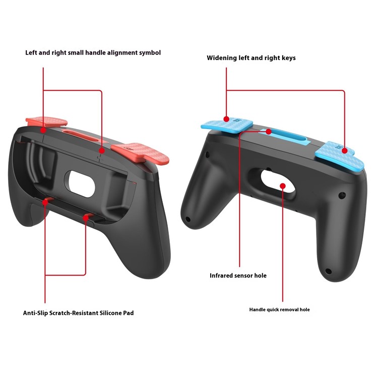 Tay cầm điều khiển cho Nintendo Switch 2 màu đen đỏ, đen xanh PGTECH GP-361
