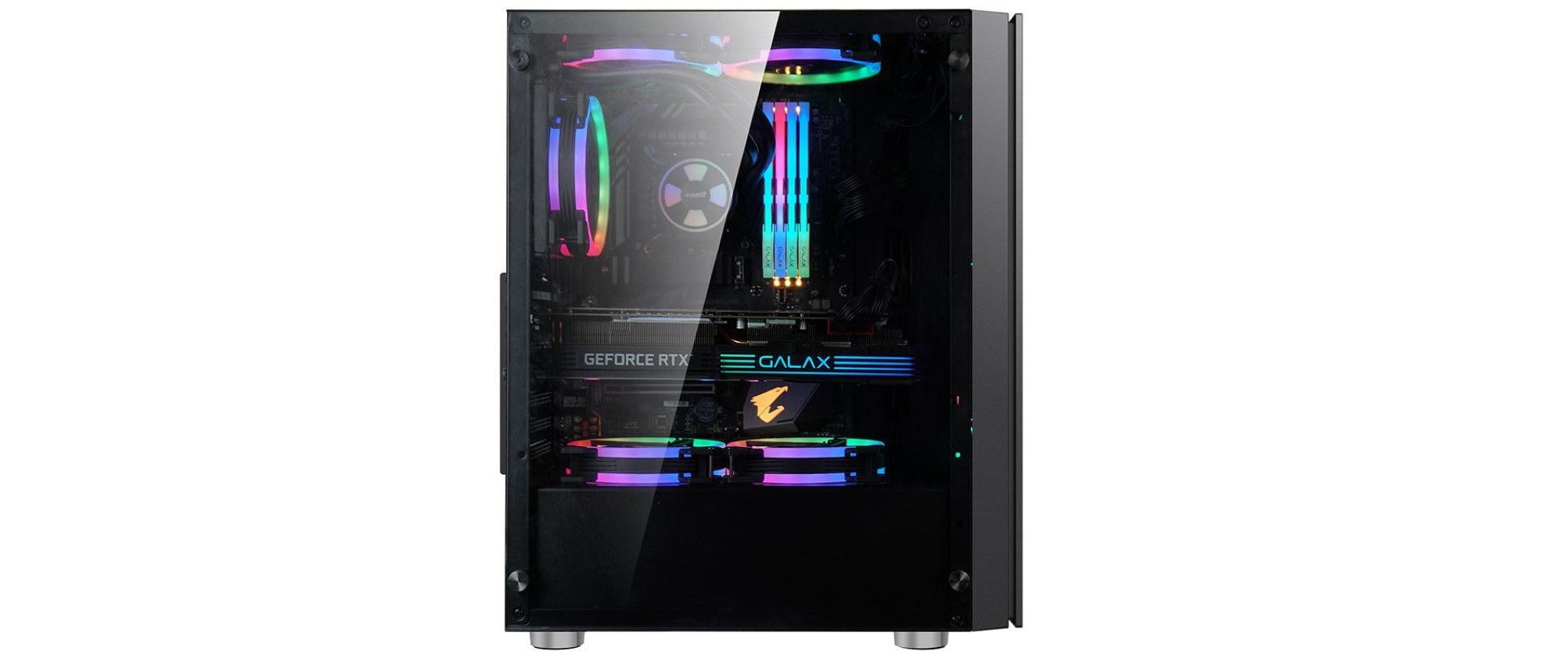 Case FORGAME S-H (Hông + mặt trước kính trong suốt, ko fan, có sẵn dãi ...