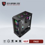 Vỏ Case VSP FA02 (ATX/Mid Tower/Màu Đen)