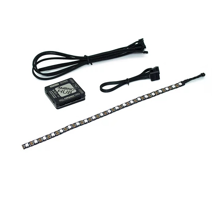 Bộ đèn LED dán case Ambino Node Rainbow ( Hub + 1 x LED D-RGB 25cm ...