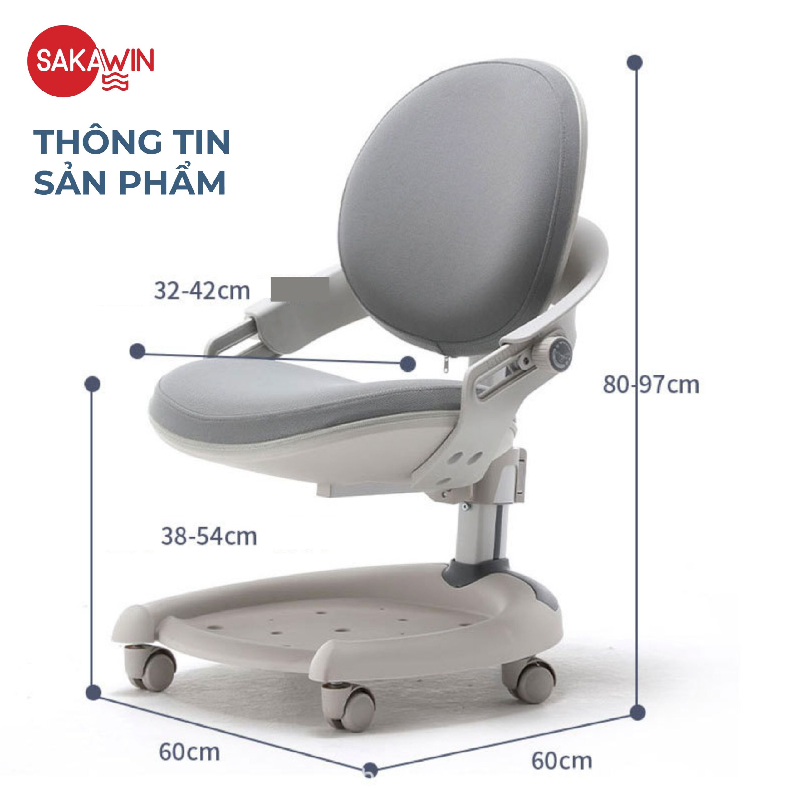 Ghế chống gù Sakawin TWELL C10 - Xanh