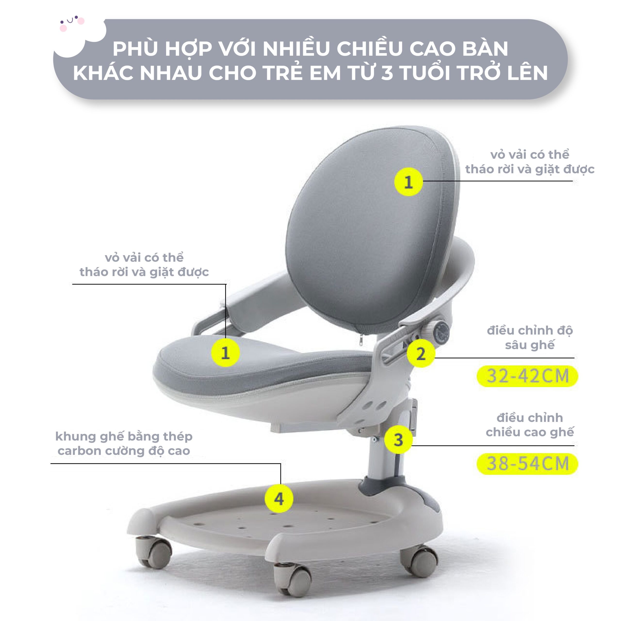 Ghế chống gù Sakawin TWELL C10 - Xanh