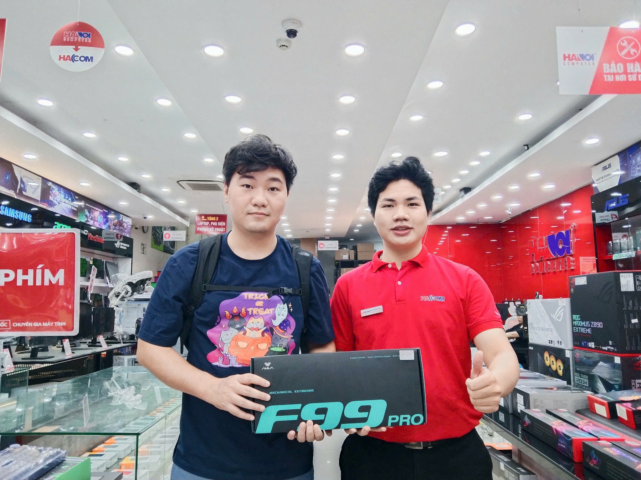 Bàn phím cơ gaming AULA F99 Pro (3 Mode/Xám + Đen gradient/Rgb/Nimbus V3 switch)