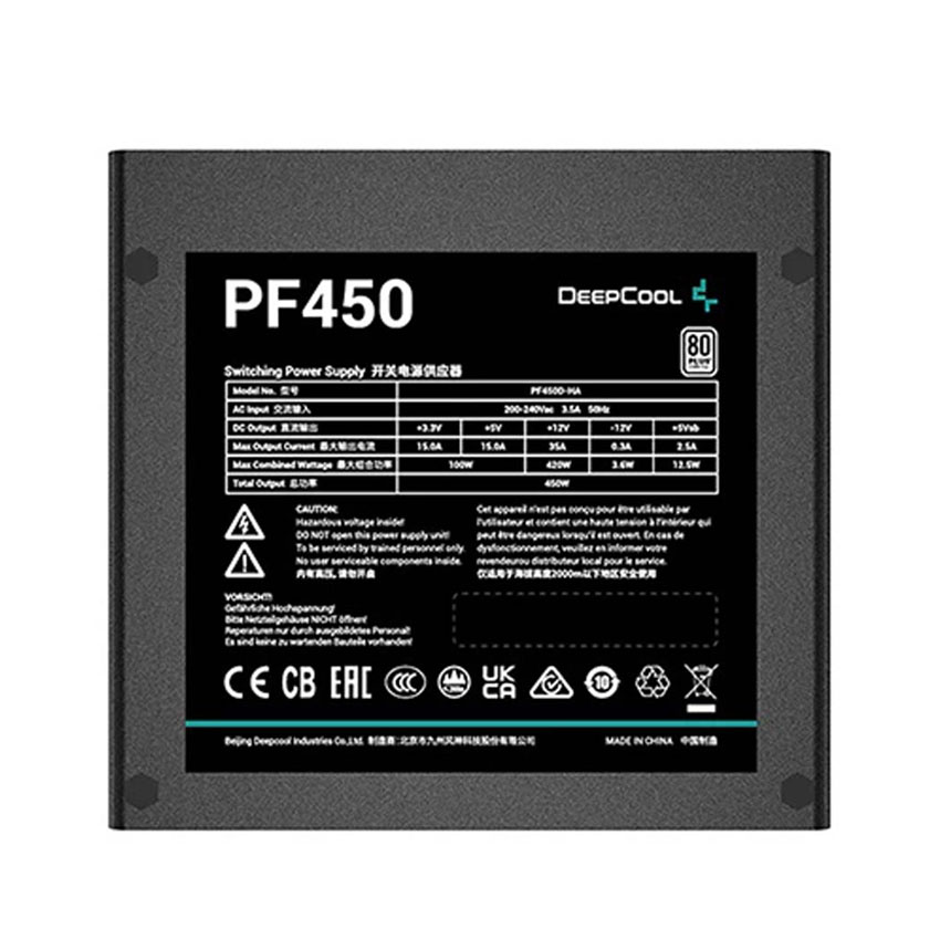 Nguồn máy tính DeepCool PF450D 450W - Cũ đẹp (Tray)